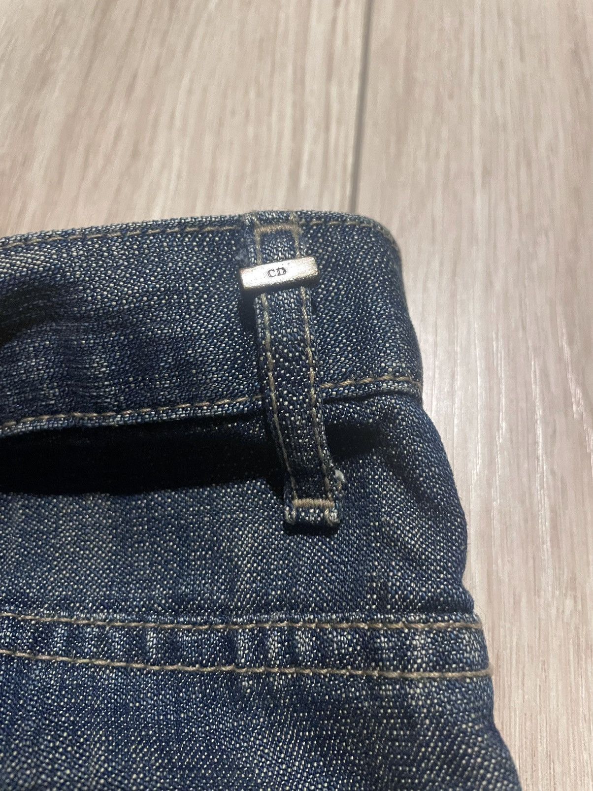 Dior × Hedi Slimane SS05 DEADSTOCK GLITTER SLUB MIJ DENIM JEANS | Grailed