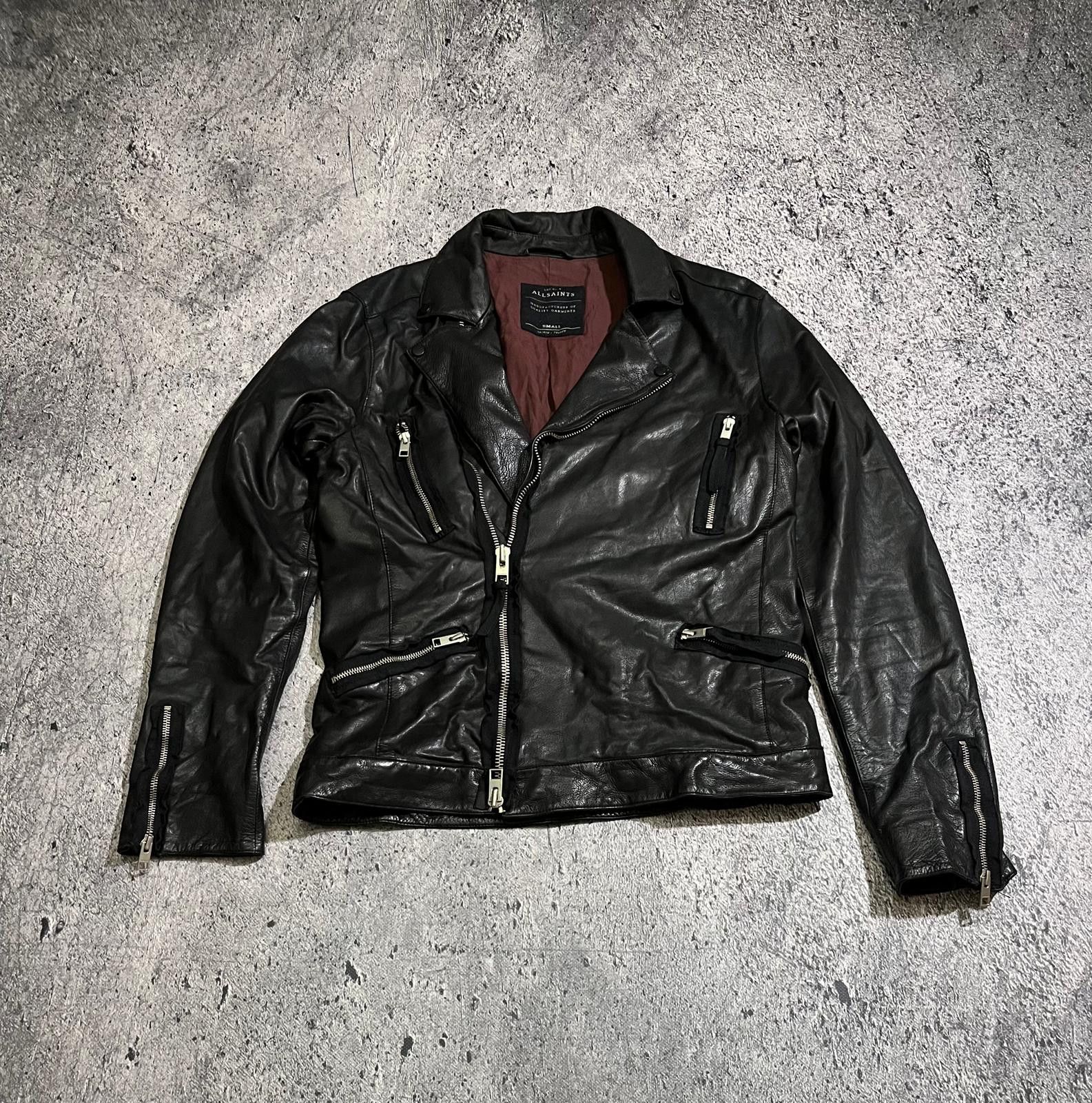 Allsaints × Leather × Leather Jacket Allsaints Ramones Leather Jacket ...