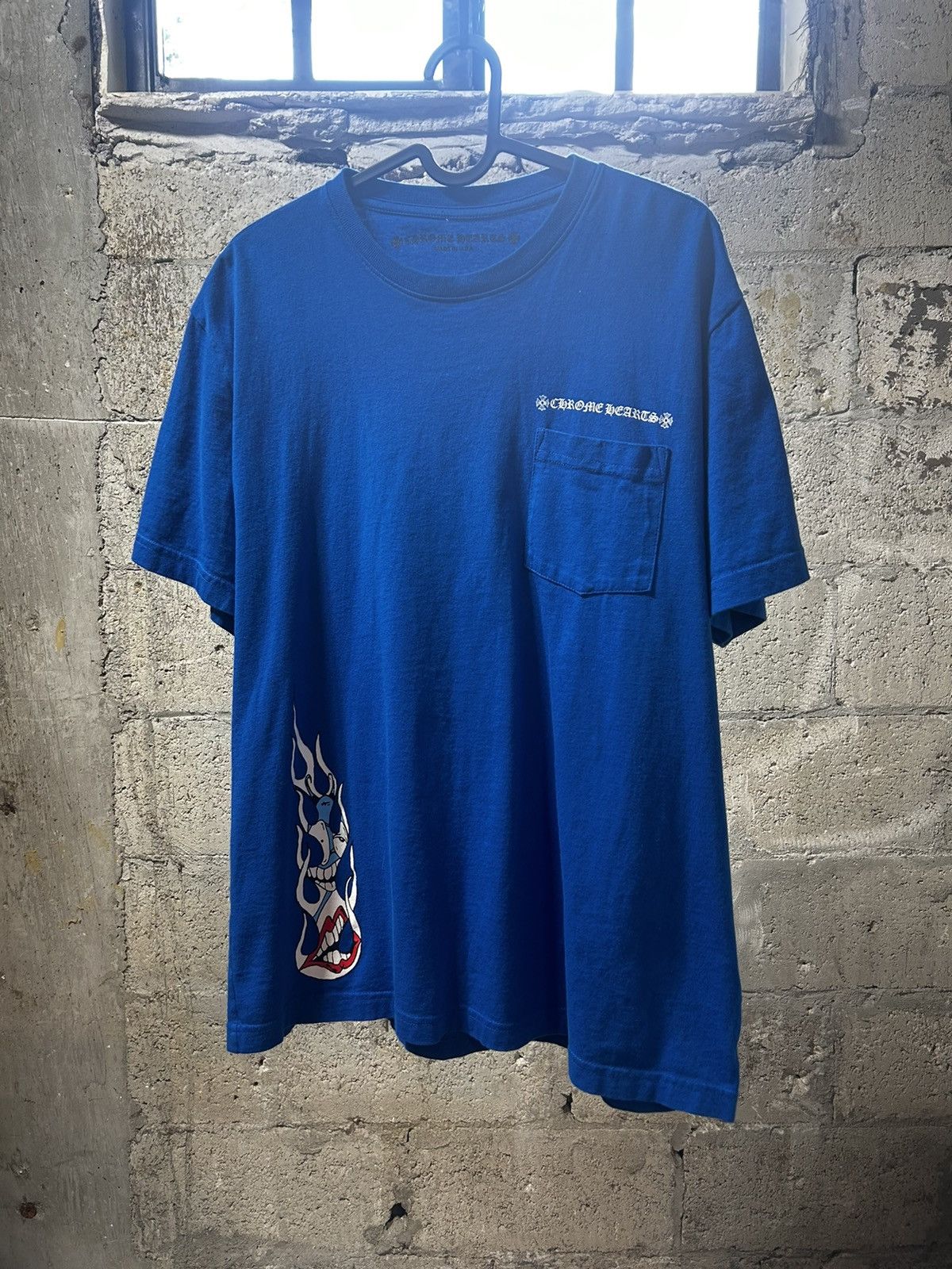 Chrome Hearts CHROME HEARTS x MATTY BOYS Blue Space Pocket Tee | Grailed