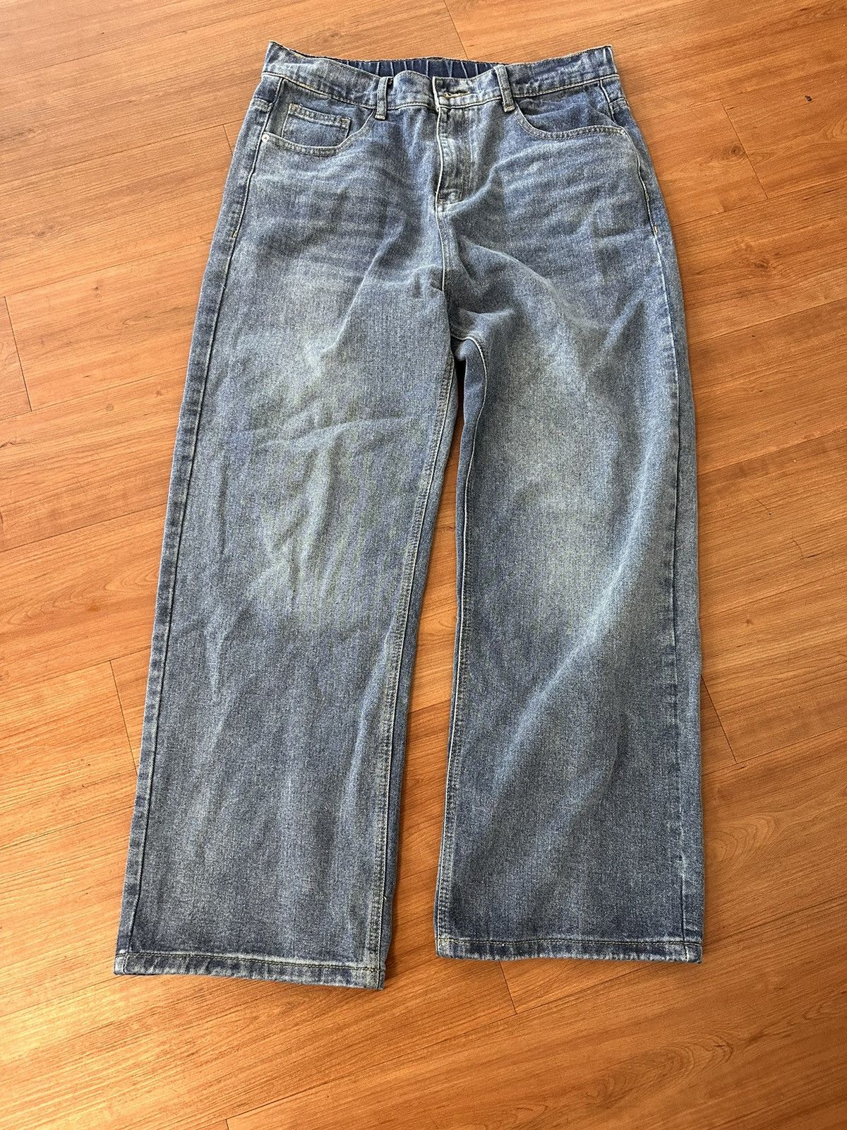 Designer DND. Embroidered Dad Jeans | Grailed