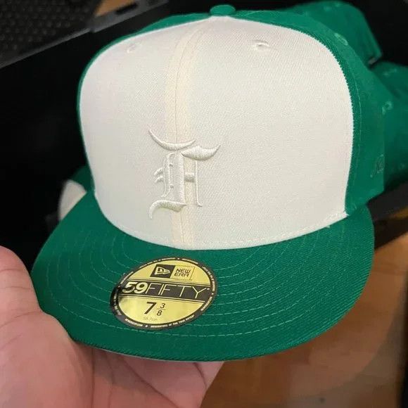New Era Fear Of God 7 3/8 Hat Fitted Cap FOG Boston Celtics | Grailed