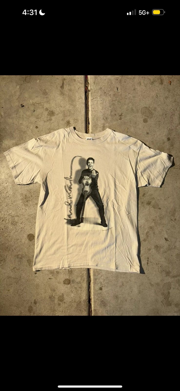 Anvil × Band Tees × Vintage Vintage 2002 The Beatles Paul McCartney USA ...