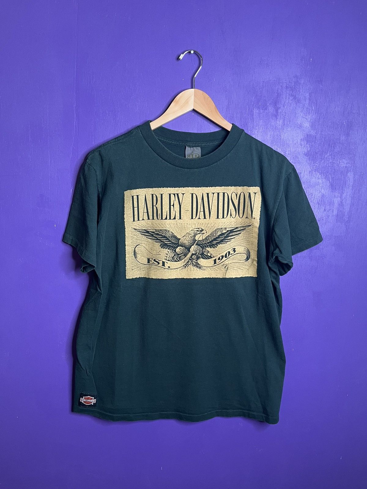 Harley Davidson × Made In Usa × Vintage Vintage early 90s 3D emblem ...