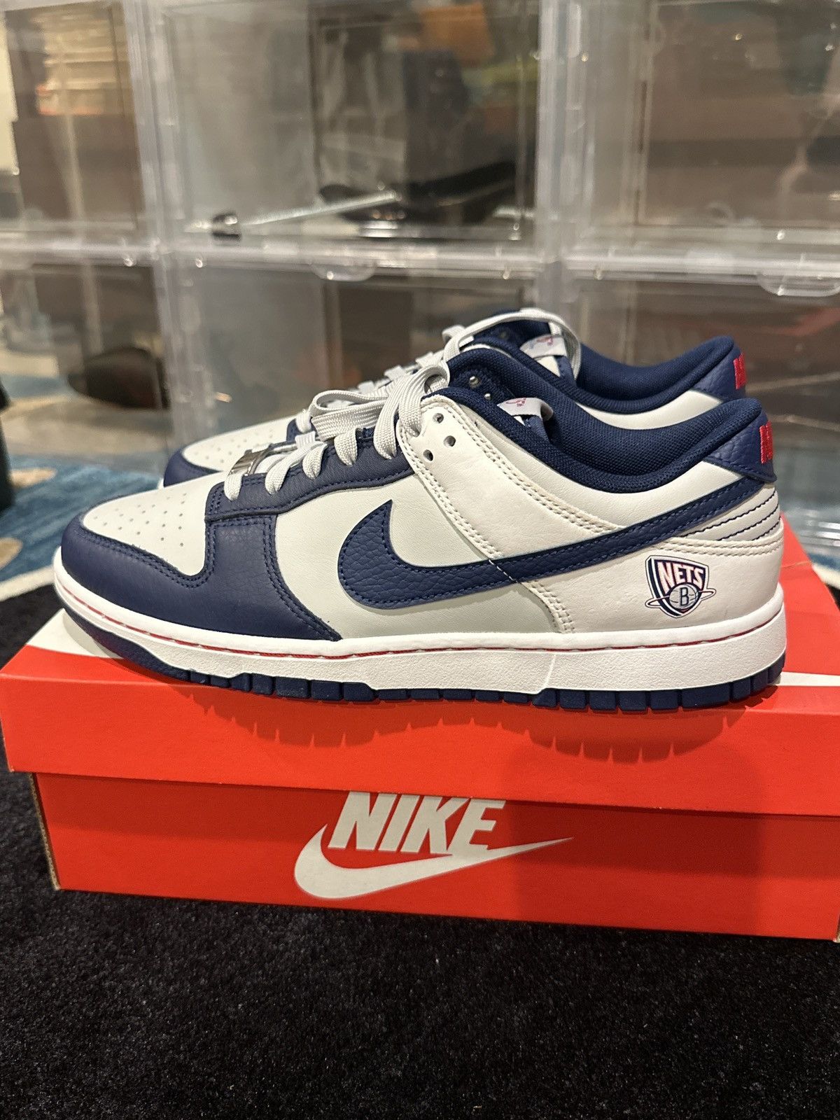 Nike NBA x Dunk Low EMB 75th Anniversary-Nets | Grailed