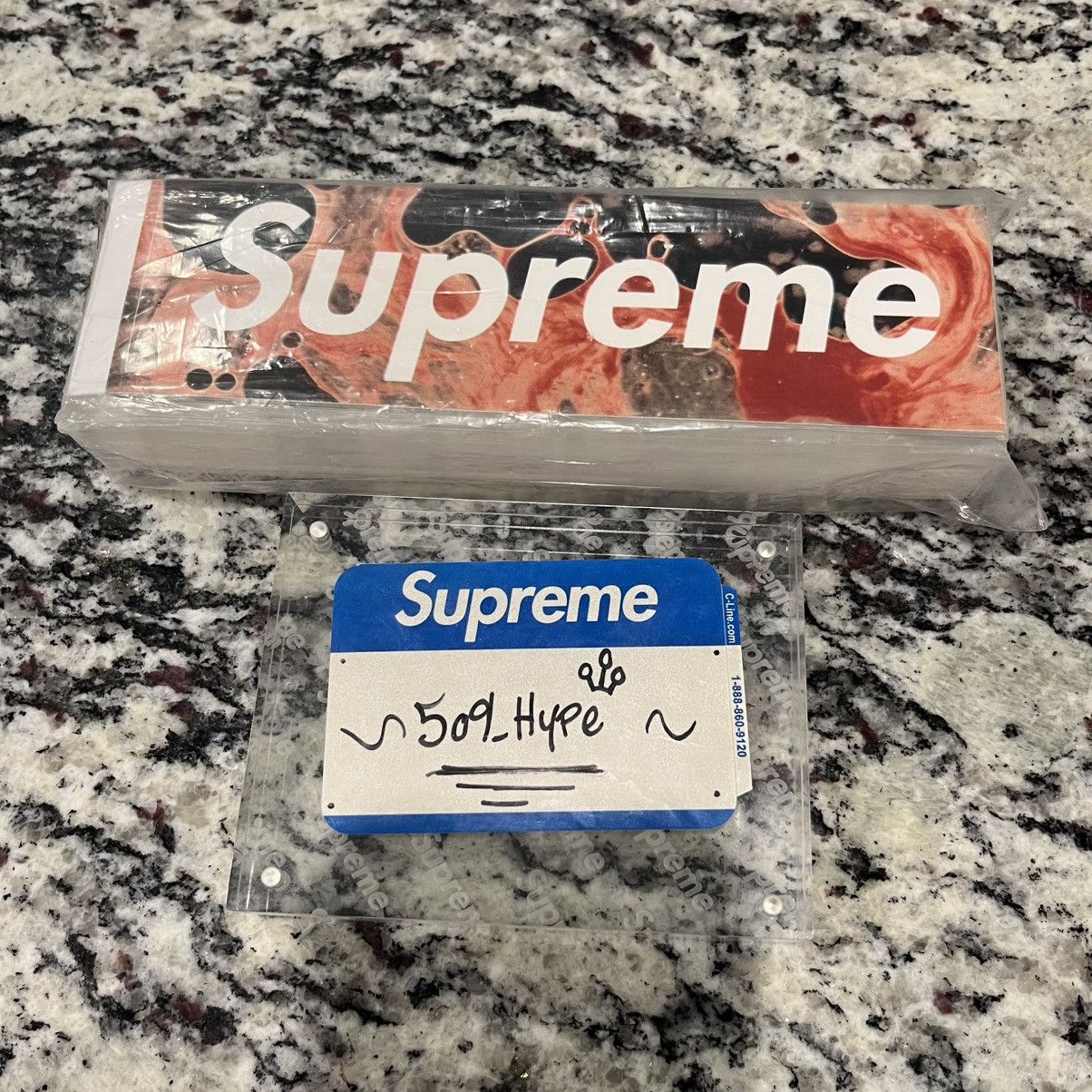 Supreme Supreme Fw17 Blood & Semen Box Logo Sticker Brick (100) NEW ...