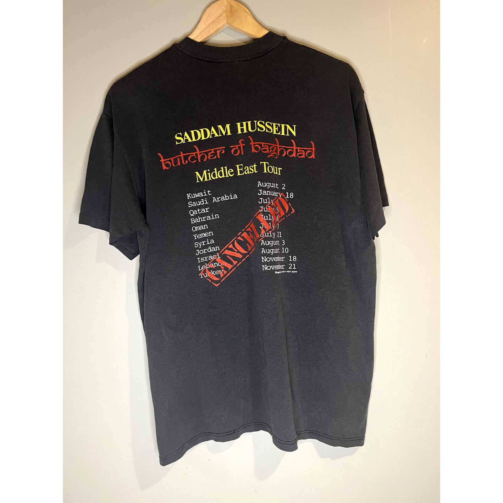 Vintage Vintage Saddam Hussein Assassination Shirt | Grailed