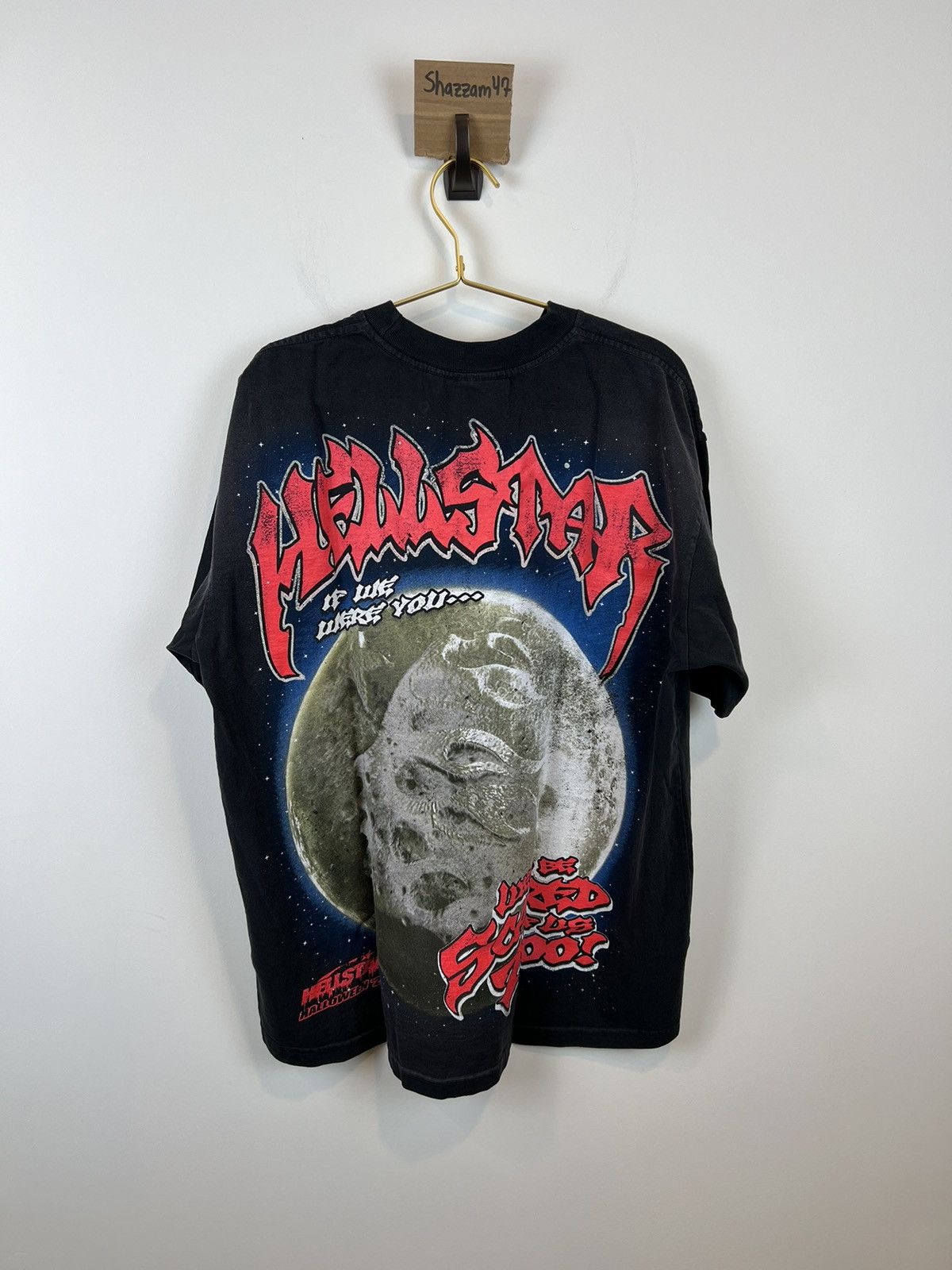 HELLSTAR Hellstar Full Moon Logo T-Shirt Black Halloween Wolf Boy XL ...