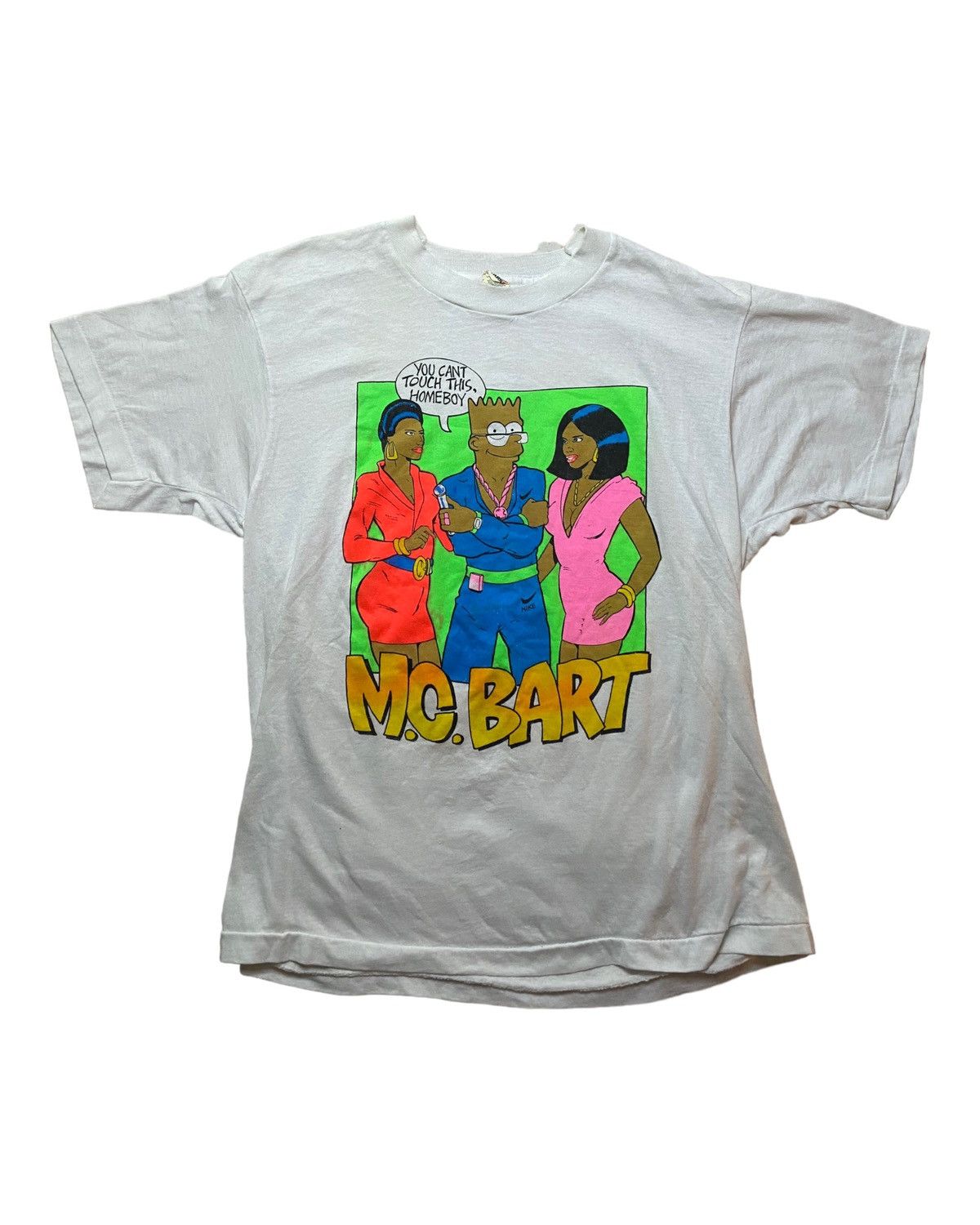 The Simpsons × Vintage Vintage 80’s MC Bart Simpsons Rap Tee | Grailed