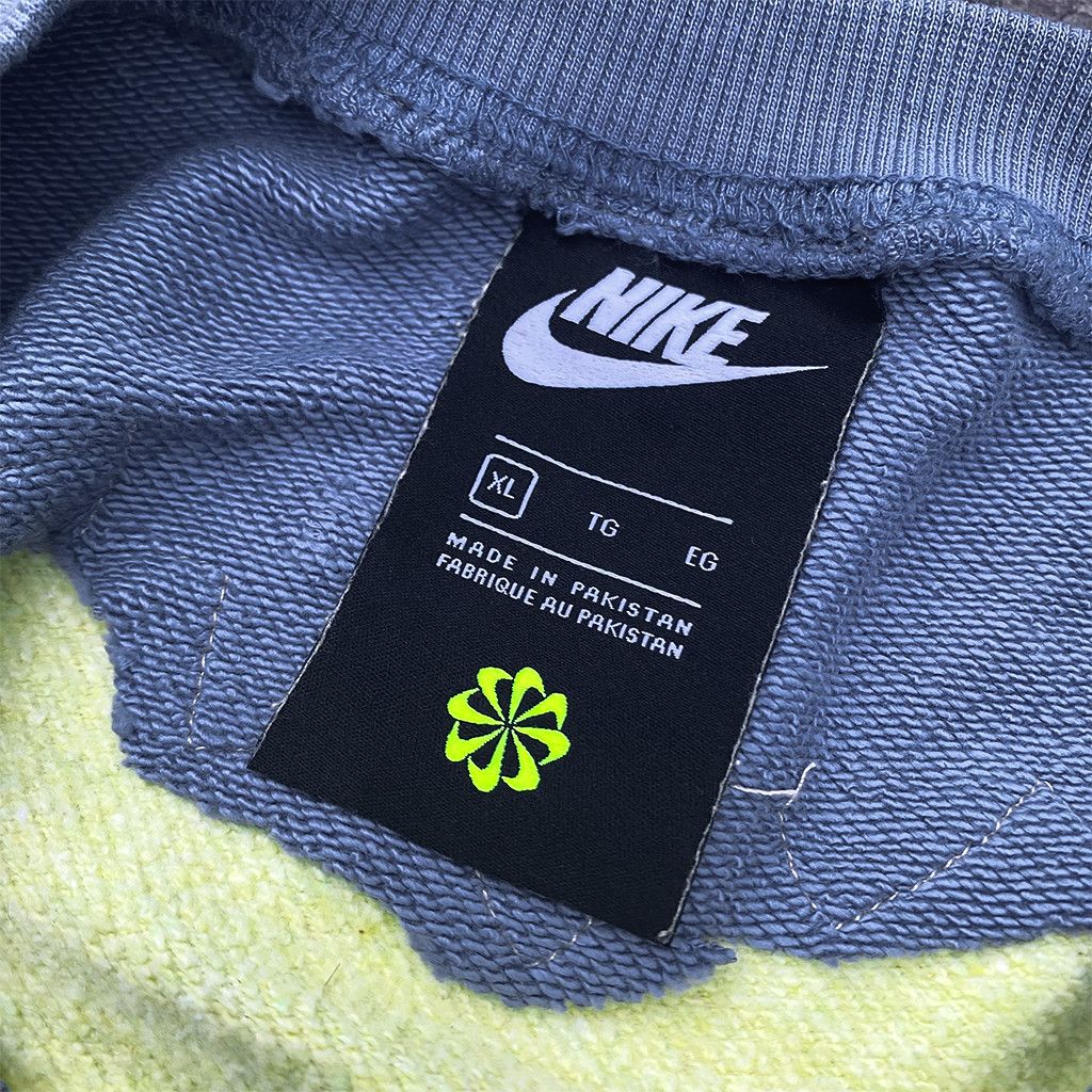 Nike Reworked Vintage Nike Patchwork Crewneck Soft Green/Blue | Grailed