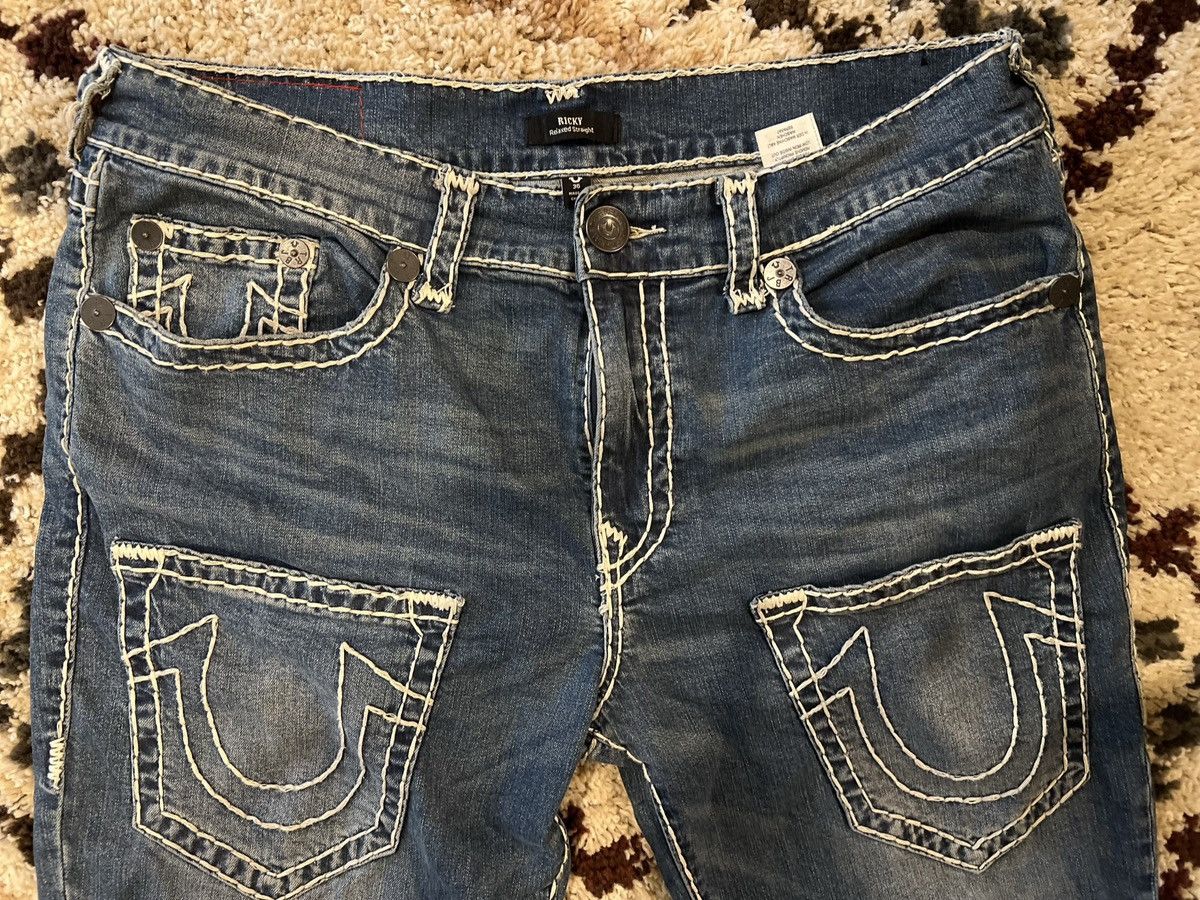 True Religion True Religion RICKY SUPER T 7-POCKET STRAIGHT JEAN | Grailed