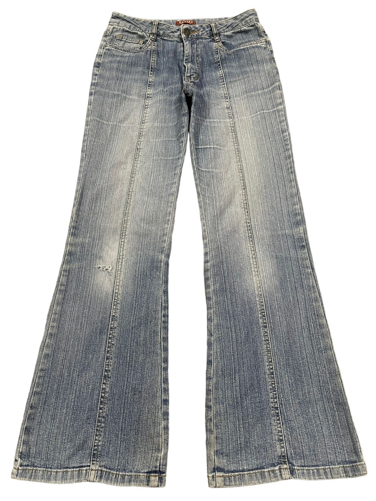 Hype Vintage Japanese Brand Blue Wash Style Flare Jeans | Grailed