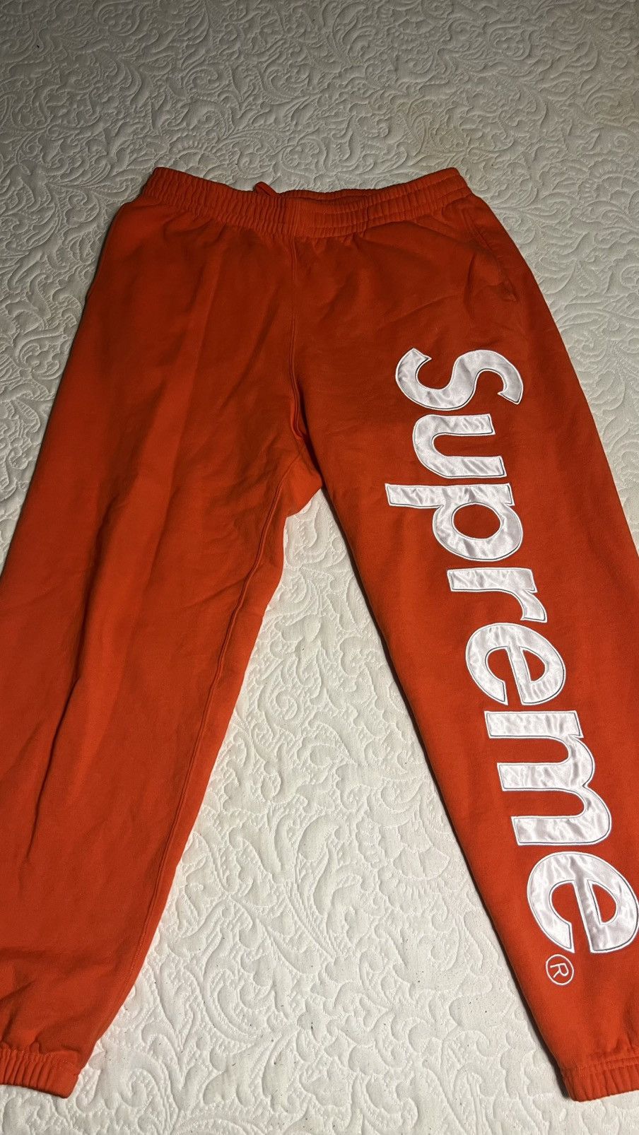 Supreme Supreme Appliqué Sweatpants ‘Orange’ XL | Grailed