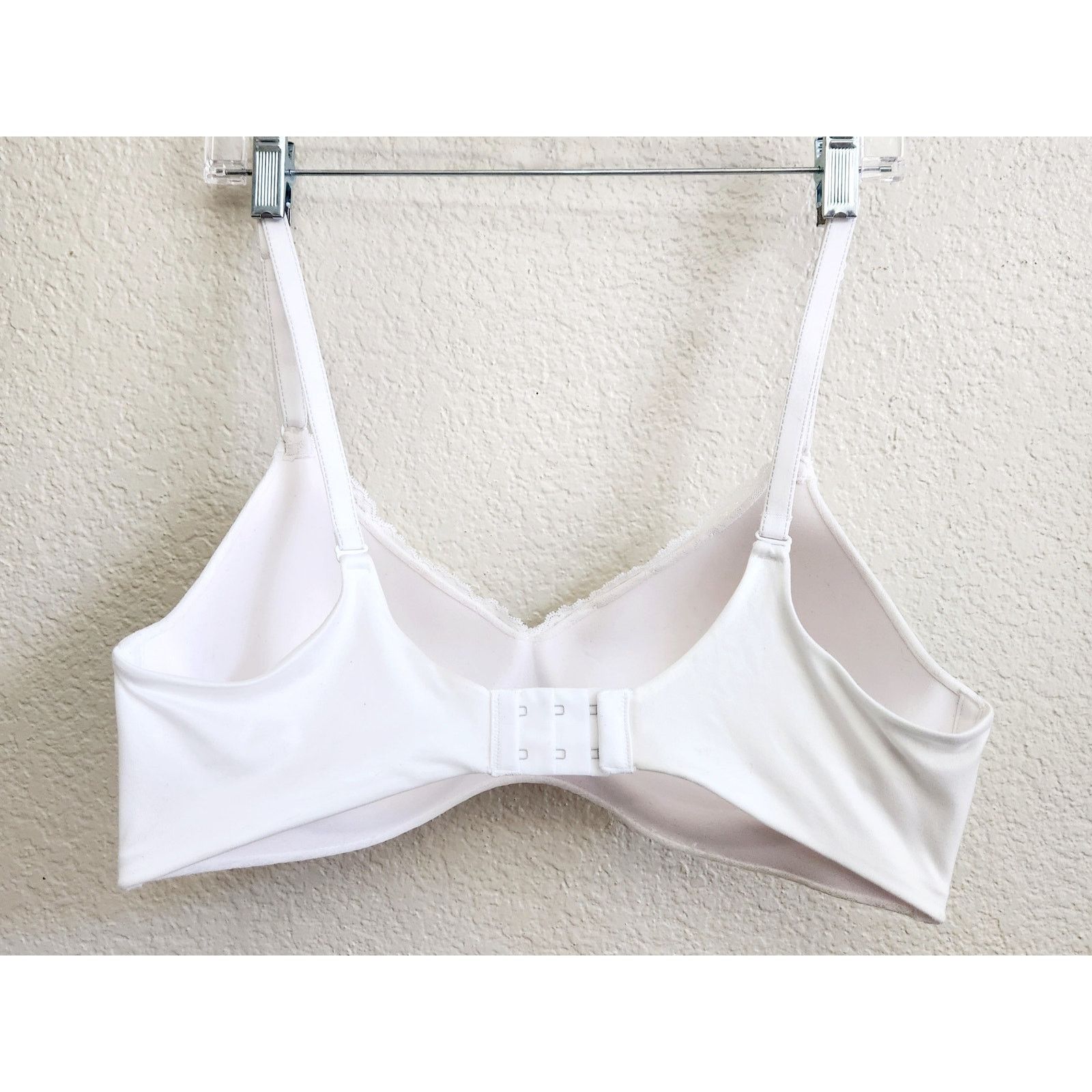 Other Maiden Form White Wireless Lace Trim Detail Bra 40C | Grailed