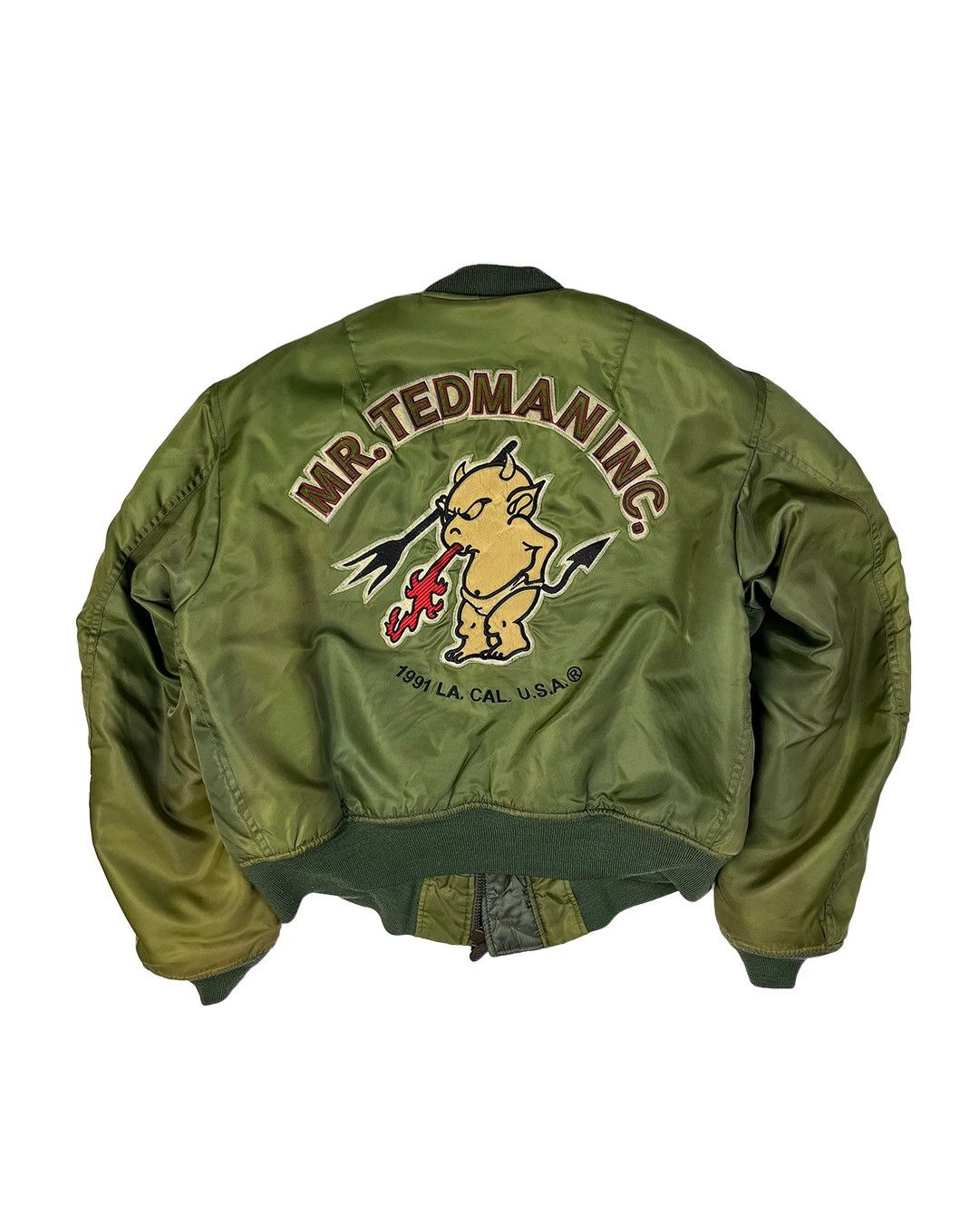 Tedman × Vintage Vintage Tedman Devil MA-1 Bomber Jacket 1991 | Grailed