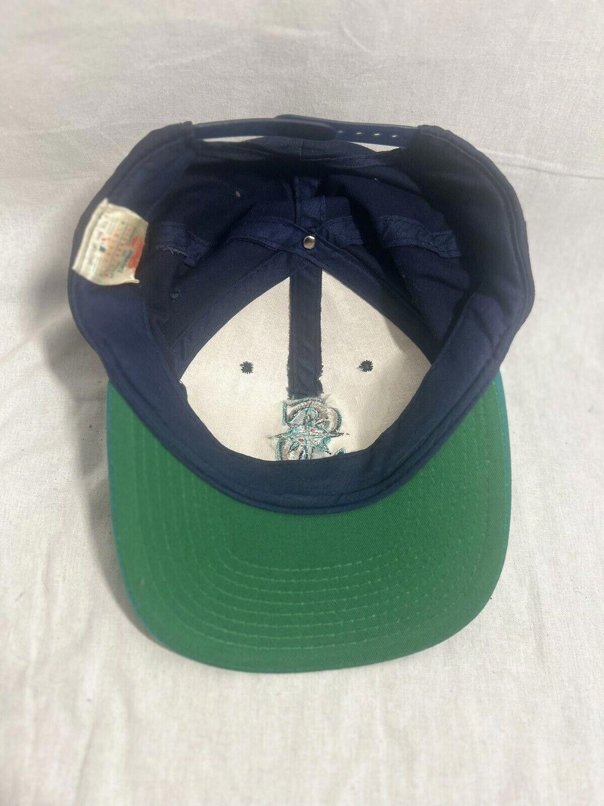 Designer Vintage 1990s Seattle Mariners Snapback Hat By Signatures ...