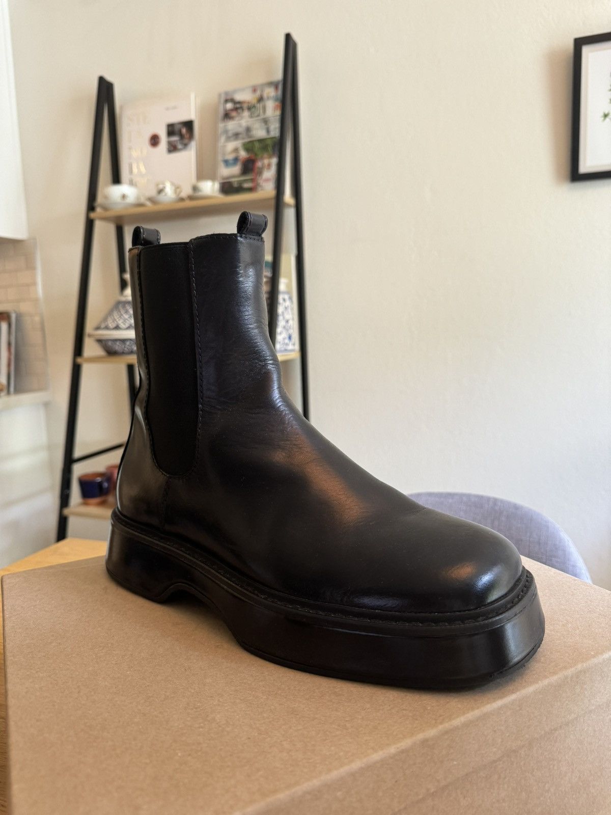 AMI AMI PARIS LEATHER BOOTS | Grailed