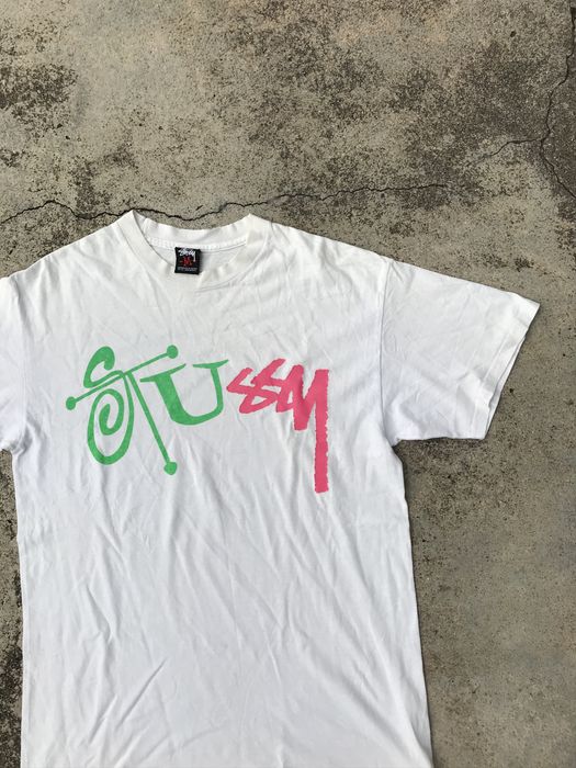 Vintage Stussy Distressed Candy Logo Shirts | Grailed