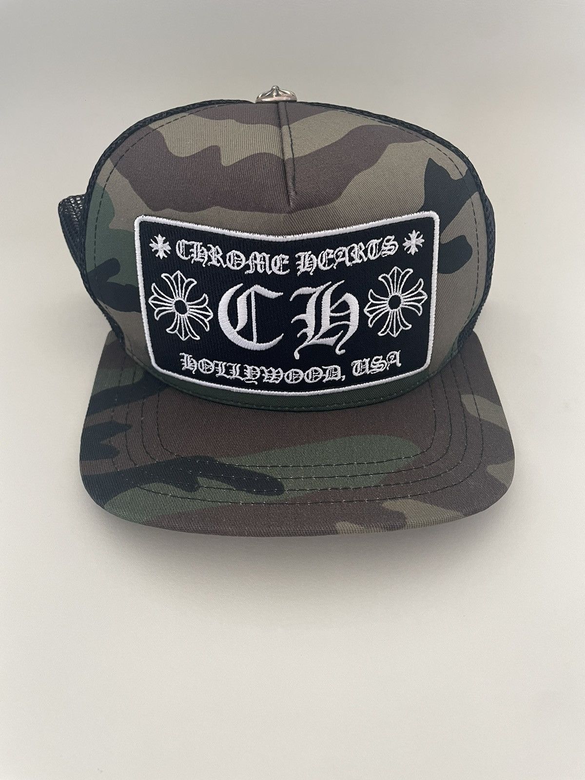 Chrome Hearts Camo CH Hat w Black mesh | Grailed