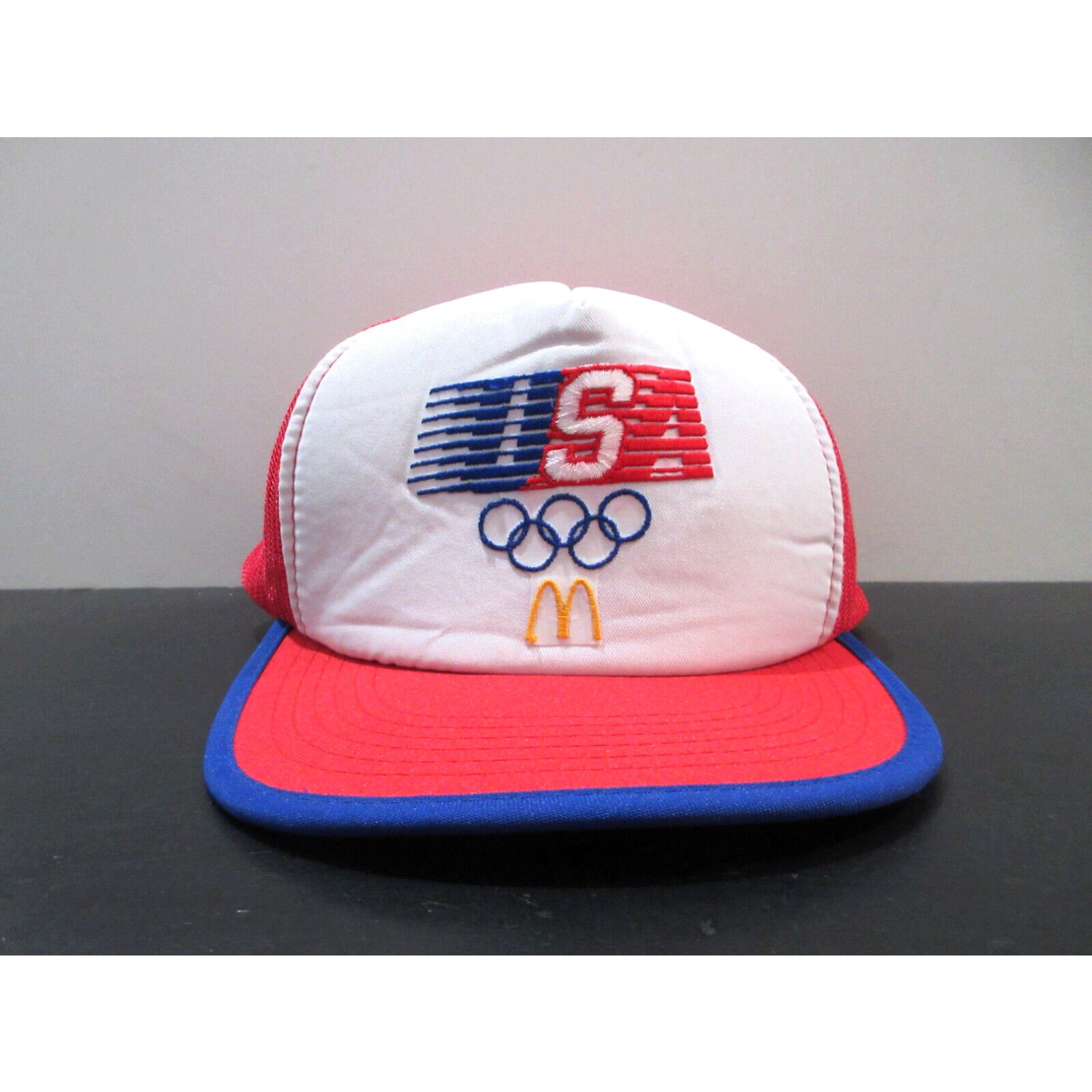 Vintage VINTAGE Olympics Hat Cap Snap Back Red McDonalds 1984 Summer ...