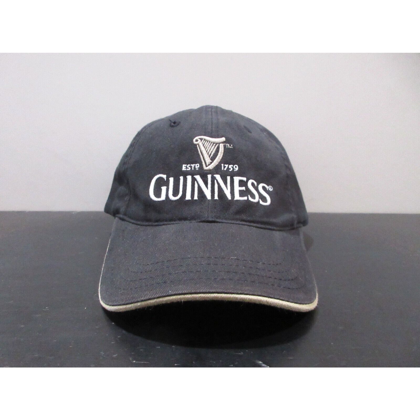 Vintage Guinness Hat Cap Strap Back Black White Australian Beer ...
