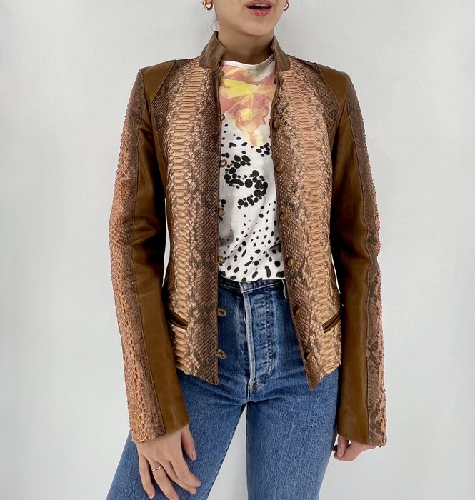 Vintage Vintage Women's Jacket Made Of Genuine Python Leather | Grailed