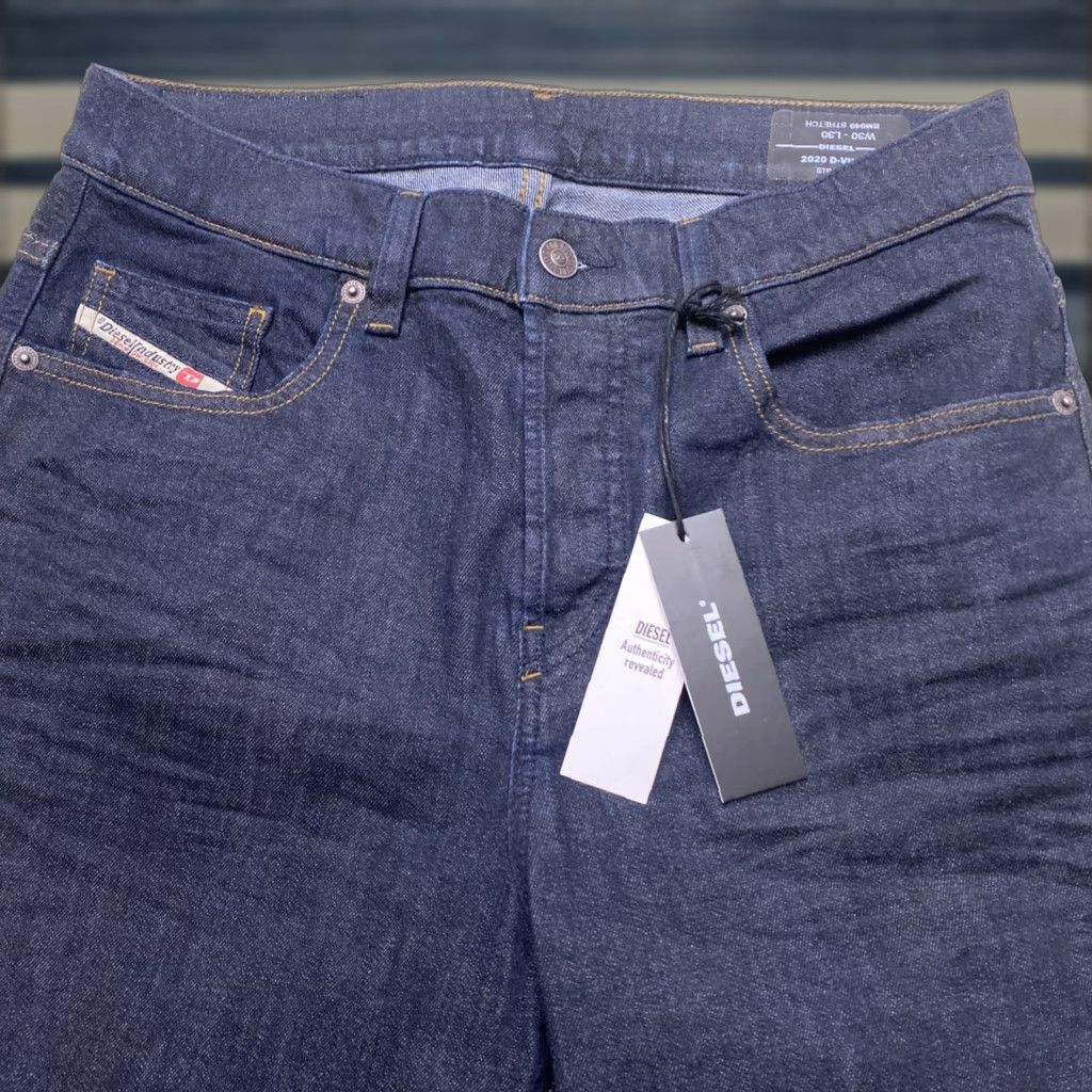 Diesel Diesel D-VIKER Straight Jeans Men’s 30x30 Blue Denim Button Fly ...