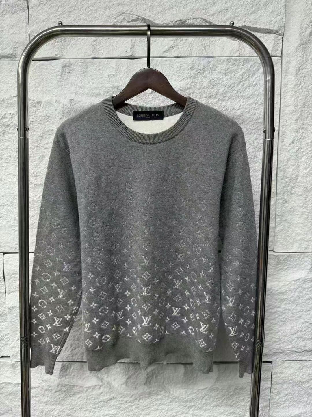 Louis Vuitton Louis Vuitton LV Grey Gradient Sweater | Grailed