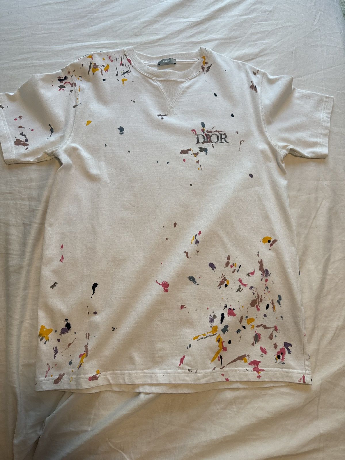 Dior Dior paint splatter shirt | Grailed