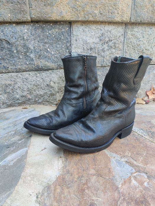 Santa Rosa Snake skin Heart Breaker Boot | Grailed