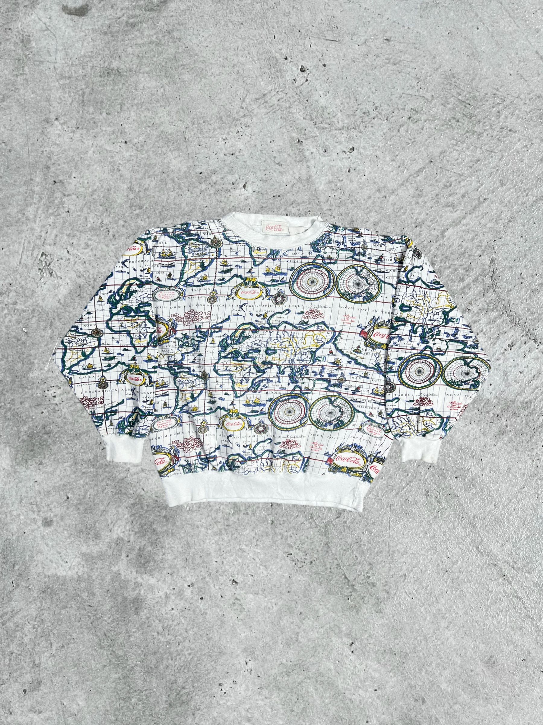 Vintage Vintage 80s Coca-Cola World Map Full Print (XL) GTMD699 | Grailed