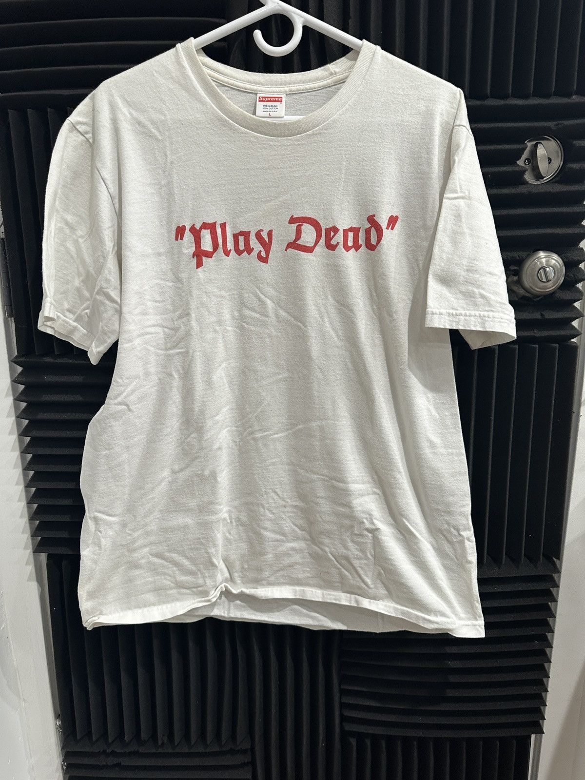 Supreme Supreme “Play Dead” white tshirt - Large | Grailed