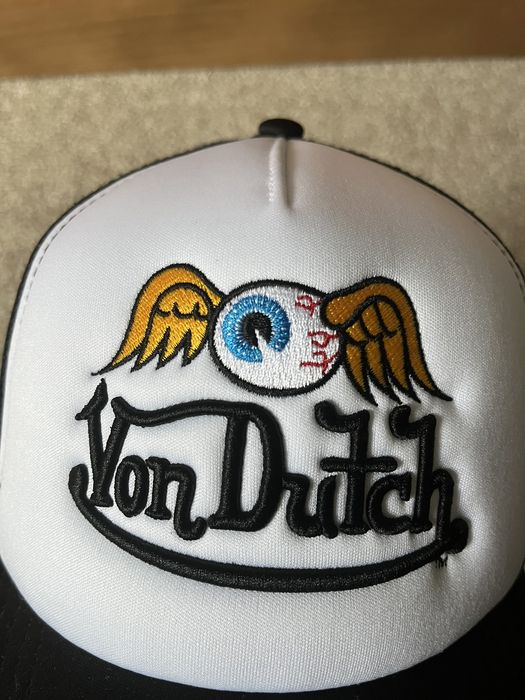 Von Dutch Flying Eyeball Wordmark Trucker Hat | Grailed