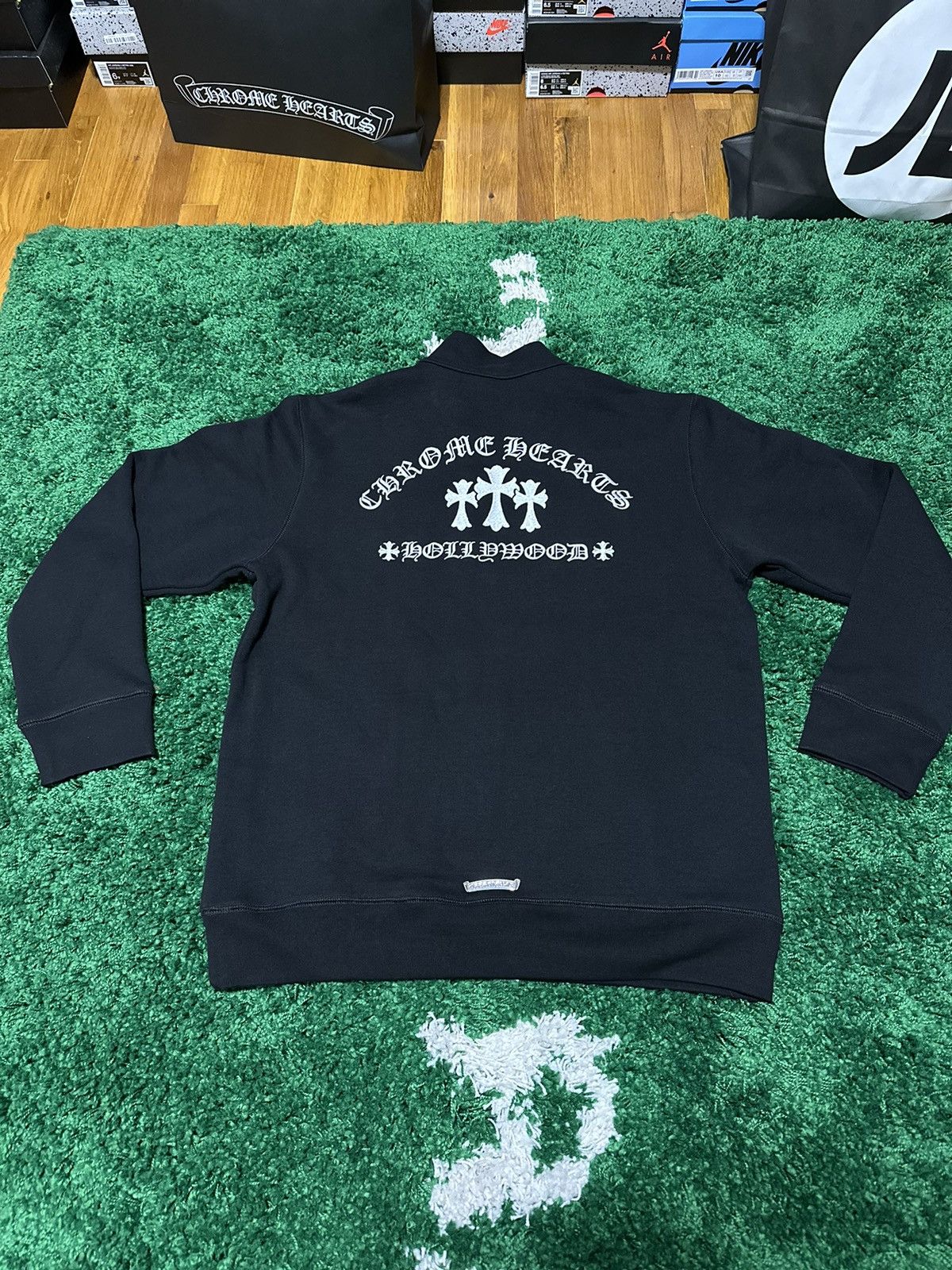 Chrome Hearts Chrome Hearts Hollywood ‘Sailin On’ Half Zip Sweater ...