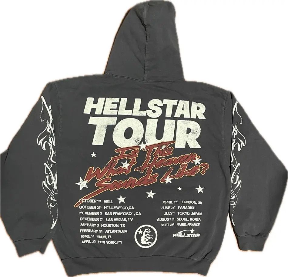 Hellstar Hellstar Records Tour Hoodie Grailed