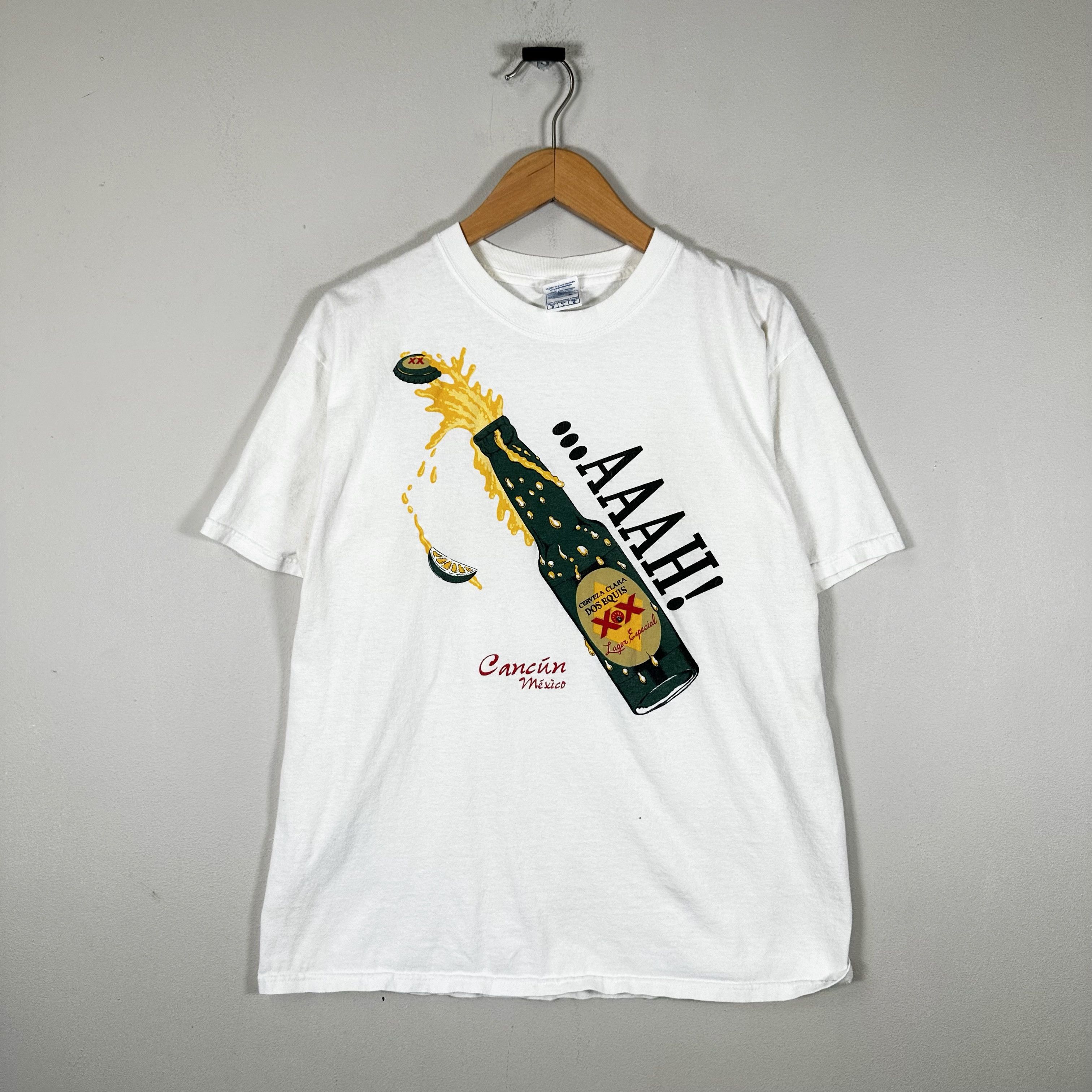 Streetwear Vintage 90s Dos Equis Beer Commercial Promo Tee | Grailed