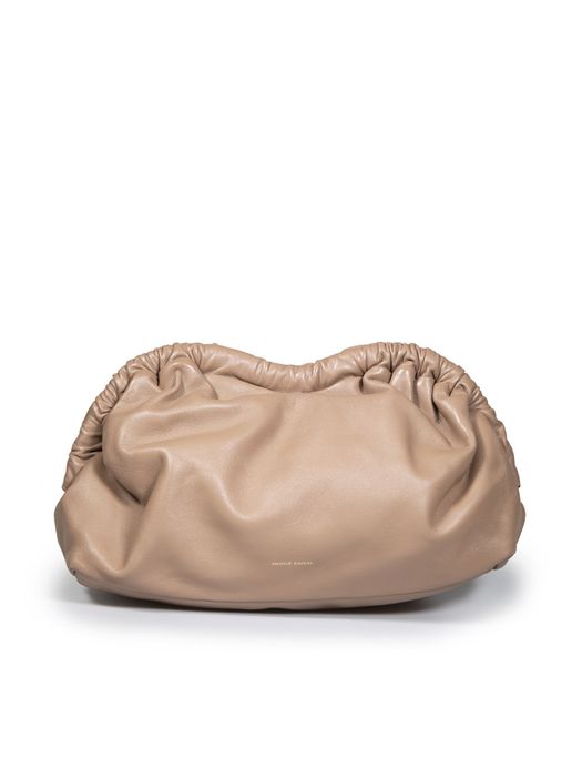 Mansur Gavriel Brown Leather Bloom Clutch | Grailed