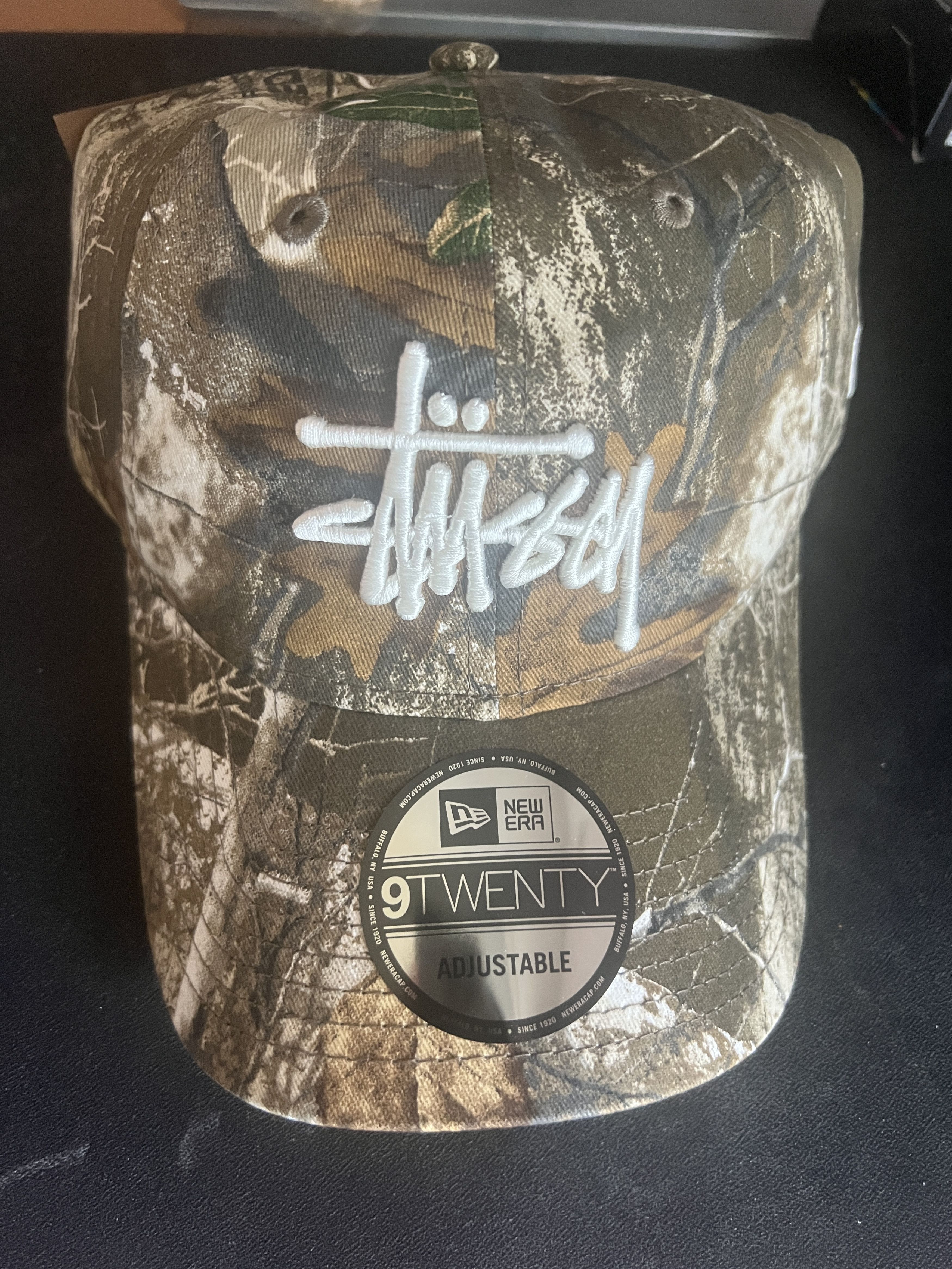 Stussy Real Tree Edge New Era 9Twenty Basic Strapback | Grailed
