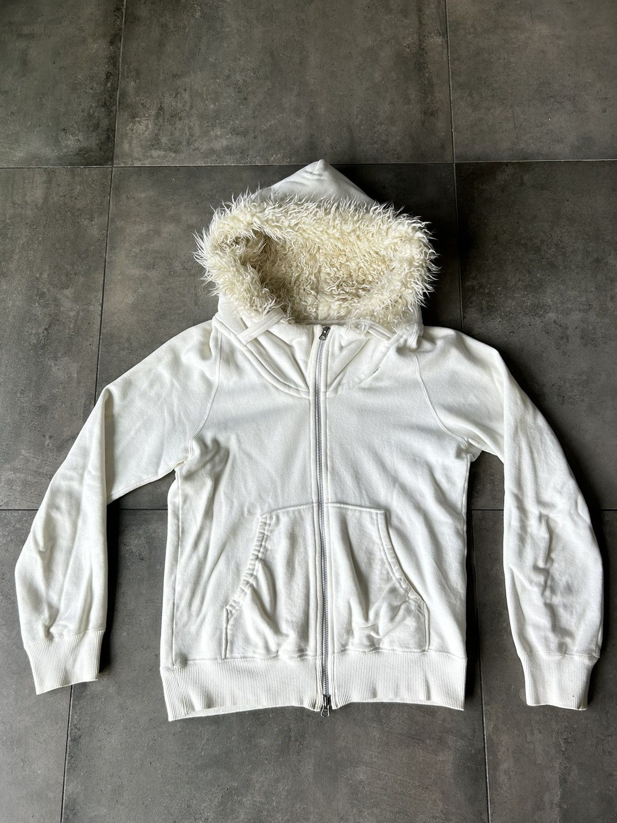 Final Home Final Home white fur hoodie | Grailed