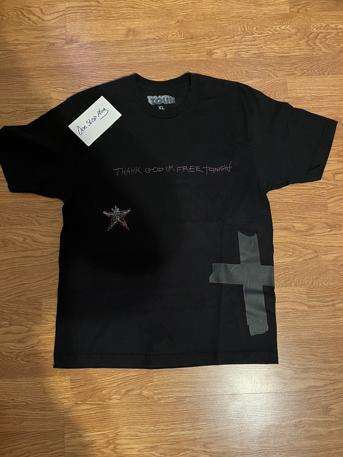 Travis Scott Thank God Metlife Exclusive Tee | Grailed