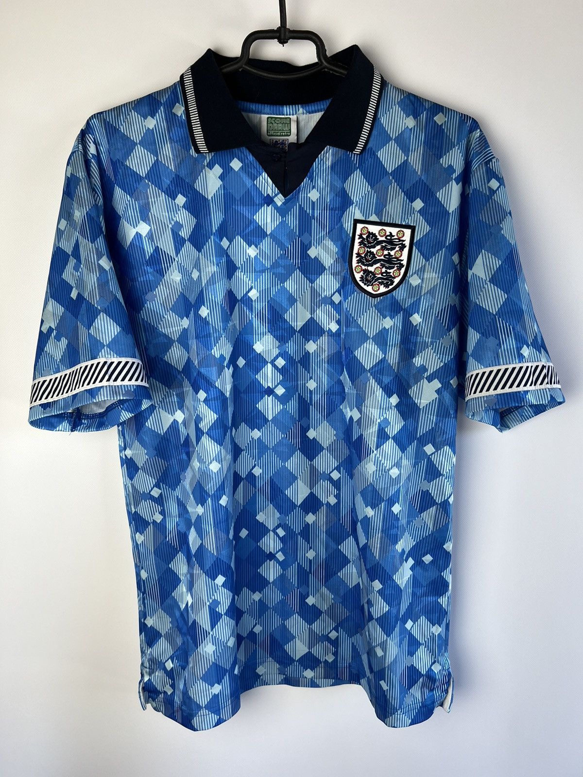 Vintage Vintage England 1990 Third Football Soccer Jersey Score Draw ...
