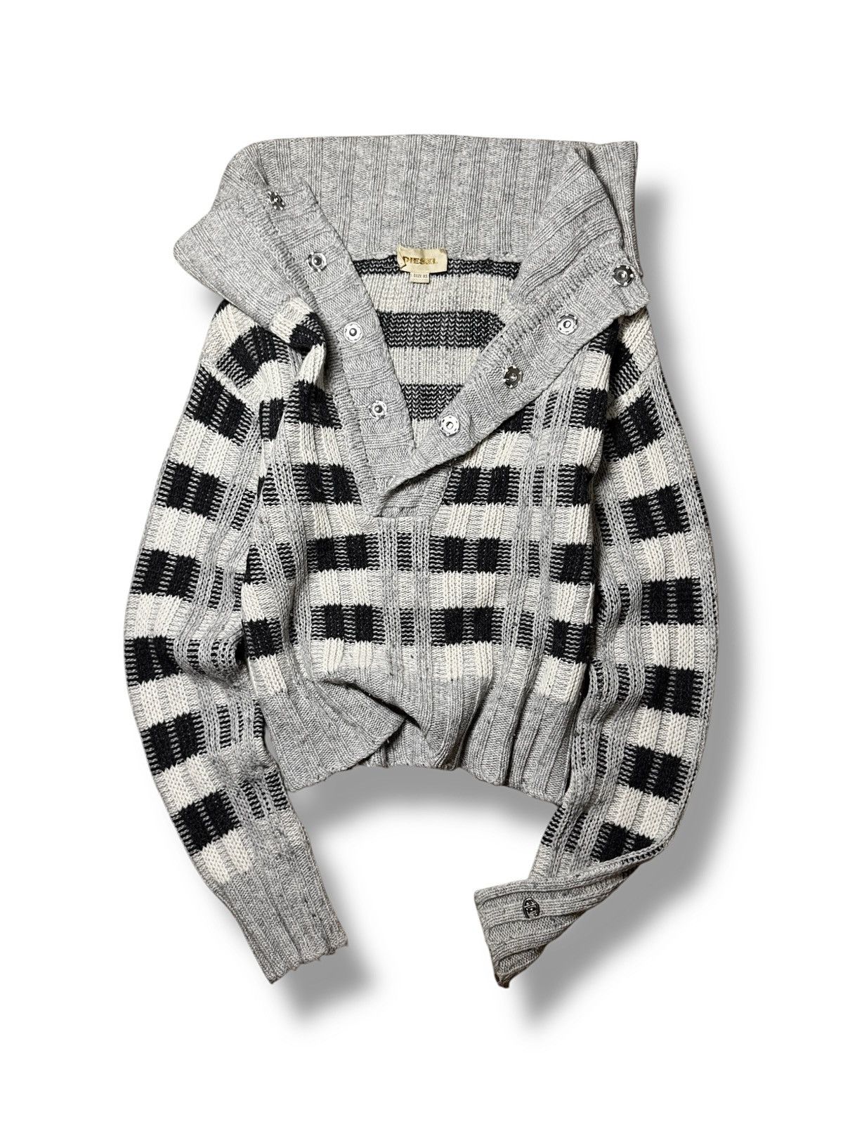 Diesel Vintage Diesel Avantgarde Knit Wool Sweater Y2K Archive | Grailed