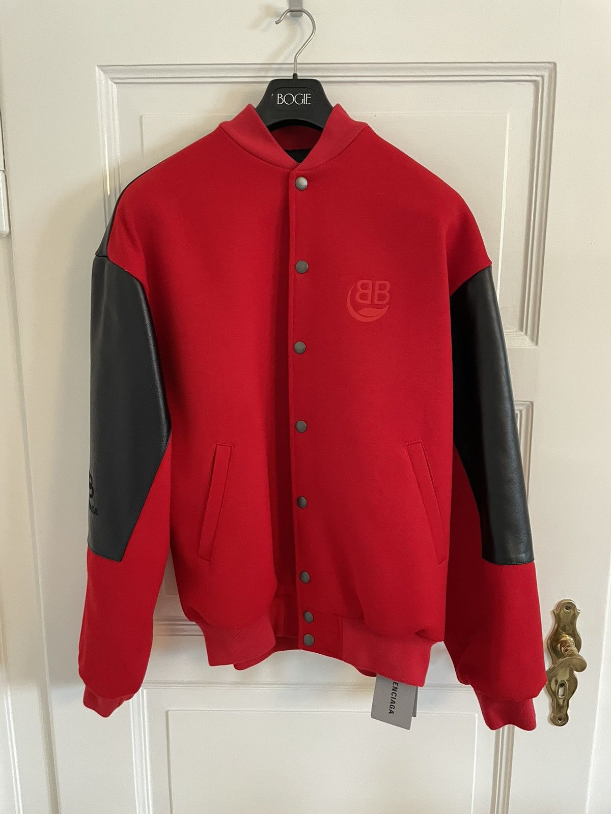 Balenciaga Winter 19 international Varsity Jacket | Grailed