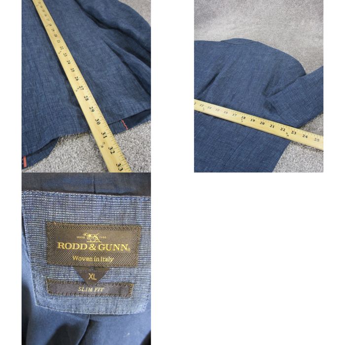 Rodd & Gunn Rodd & Gunn Blazer Mens Xl Navy Blue Linen Work Casual ...