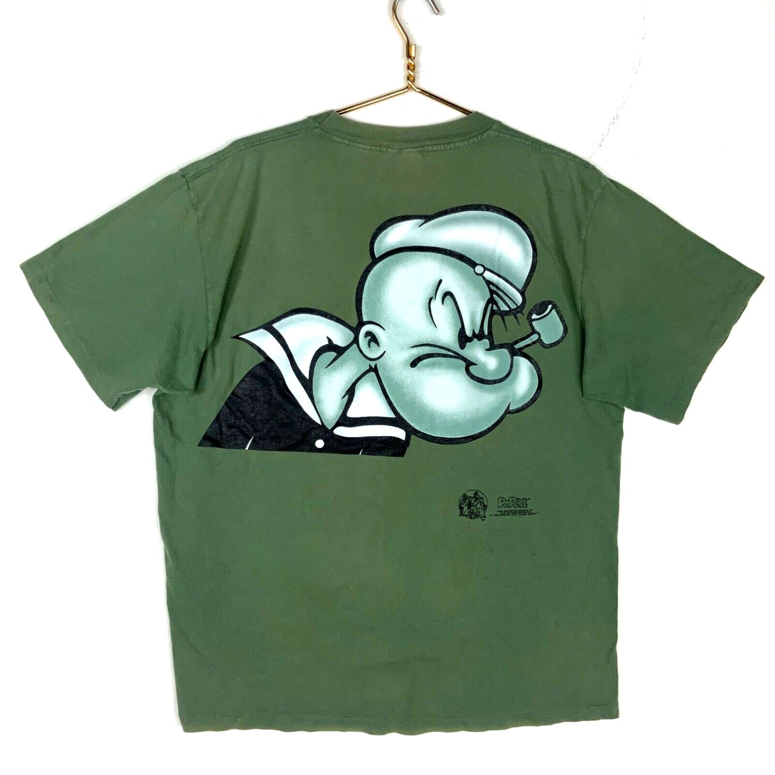 Changes Vintage Popeye The Sailor Changes T-Shirt Extra Large Green ...