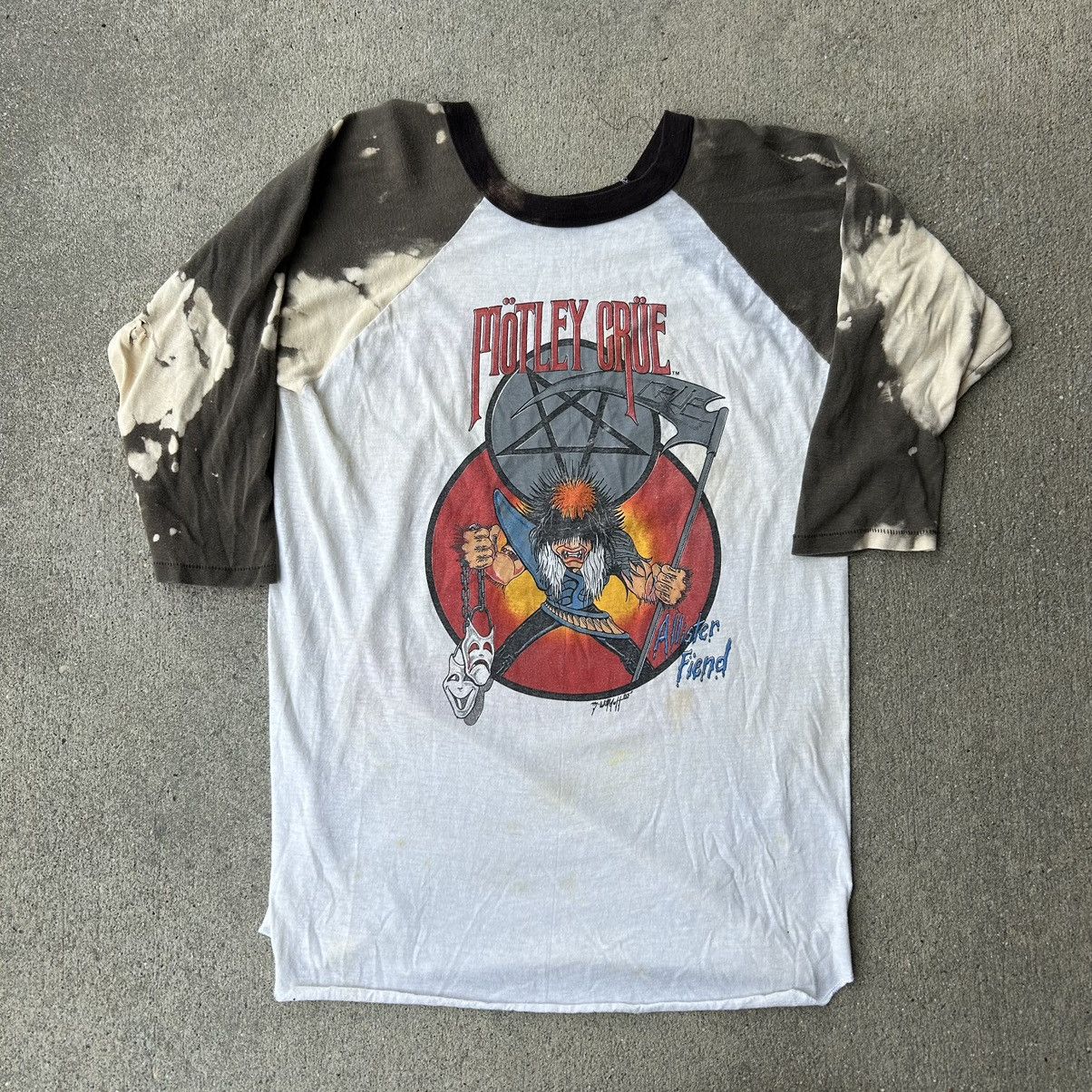 Band Tees × Tour Tee × Vintage 1985 Mötley Crüe Raglan | Grailed