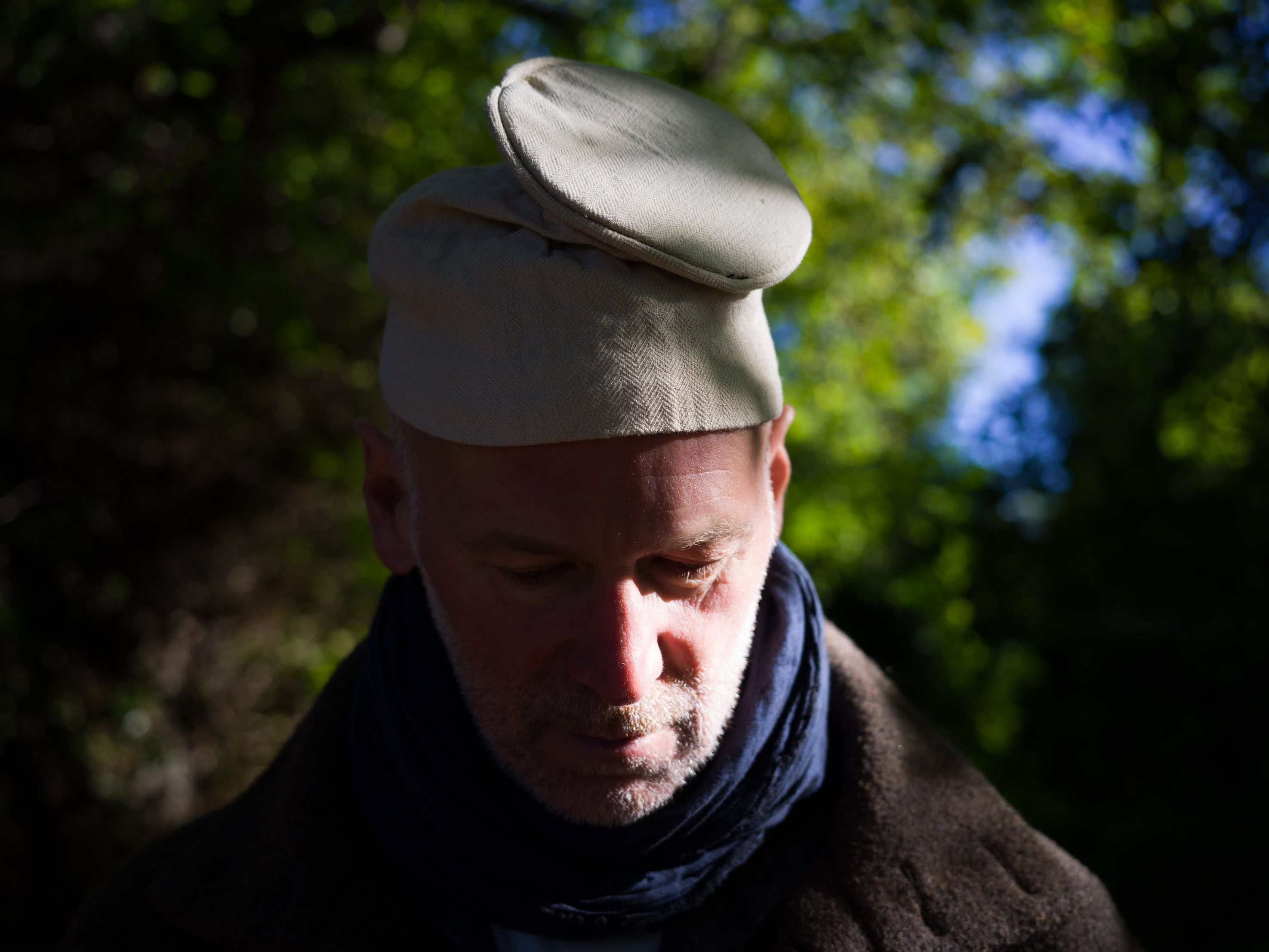 Paul Harnden Shoemakers AW2019 WINDOW LICKER HAT NO BRIM WOOL LINEN ...