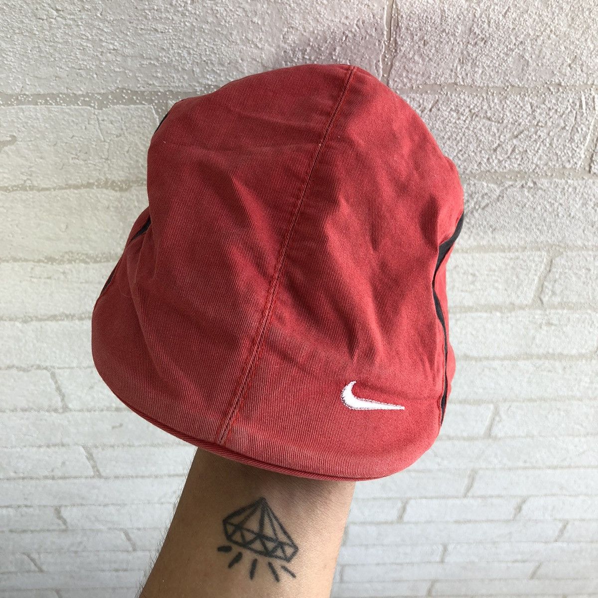 Nike Vintage Nike Red Basketball Hat Cap Y2K Bucket Panama Racing | Grailed