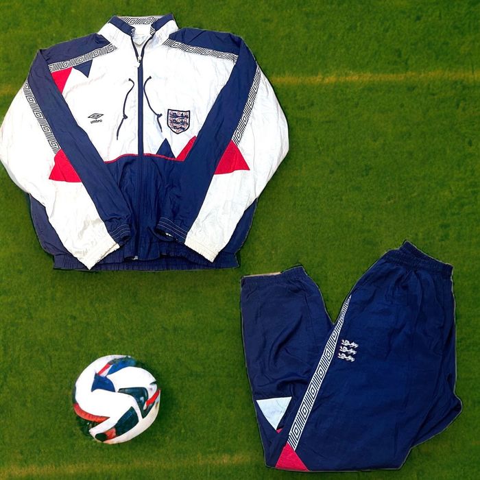 Vintage Vintage 1990s Umbro England Soccer Replikit Track Suit | Grailed