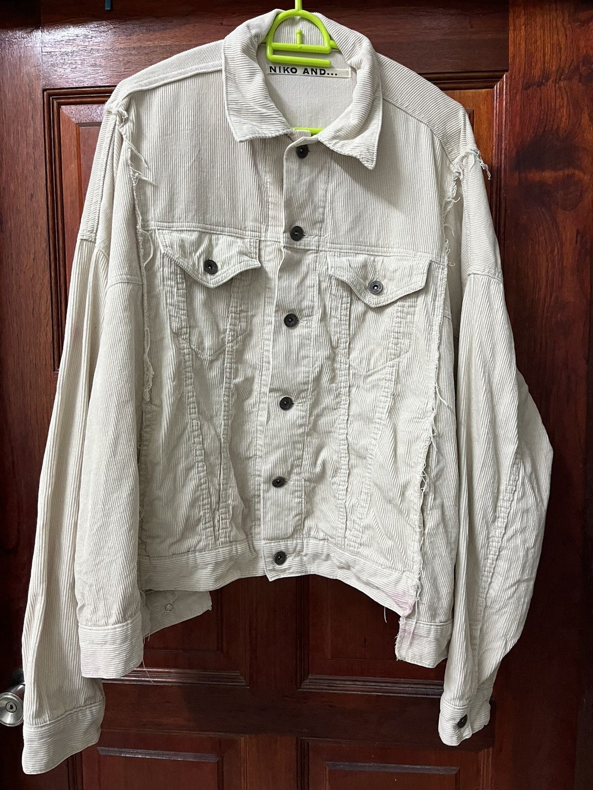 Japanese Brand NIKO AND trucker jacket corduroy design margiela | Grailed