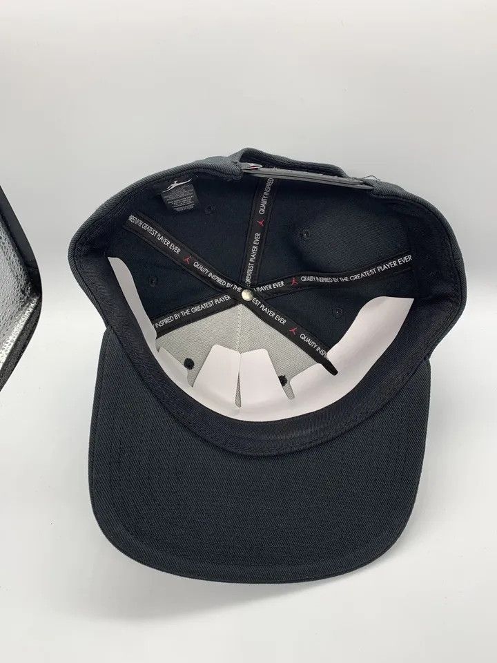 Jordan Brand Jordan Trophy Room Script Black Navy Hat Snapback Cap ...